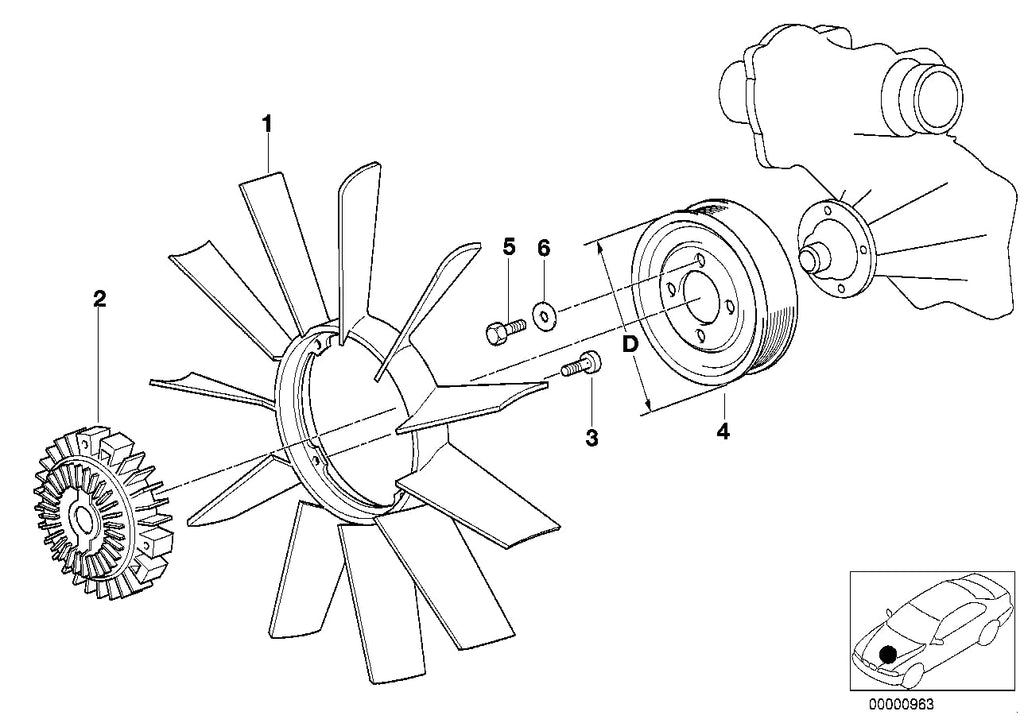 BMW Water Pump Pulley 38329 | V1 Parts NZ
