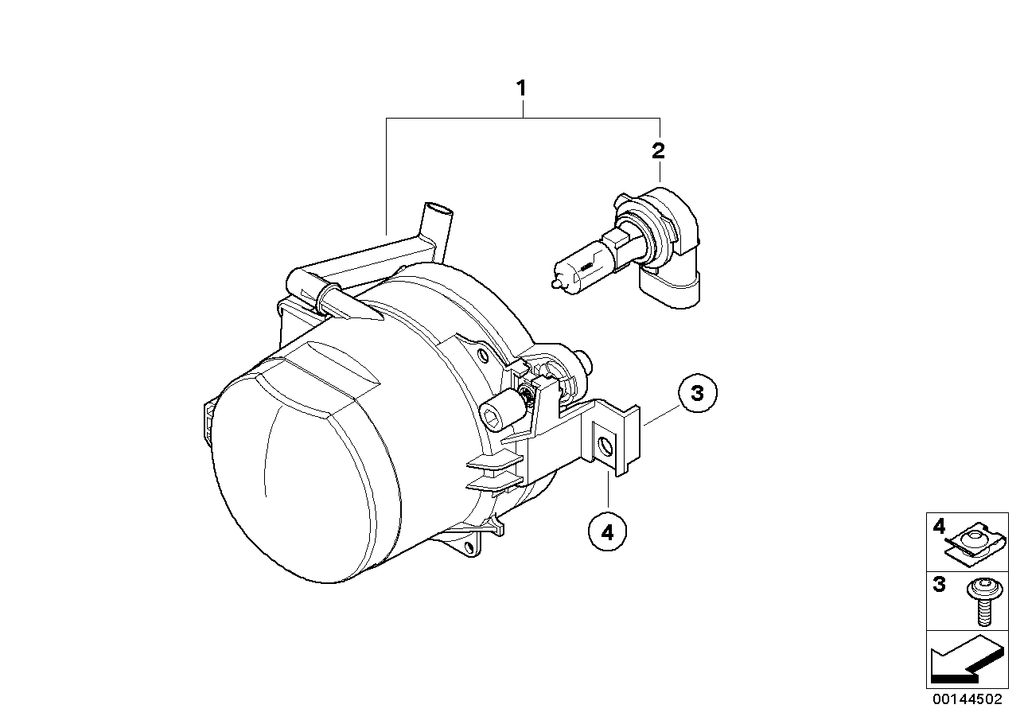 Genuine BMW Fog Light USED 63176943416 | V1 Parts NZ